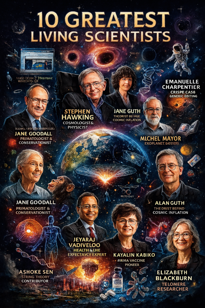 10 Greatest Living Scientists Who Changed the World